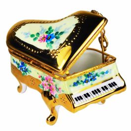 24K Gold Floral Grand Piano Limoges Box for Music Lovers ...